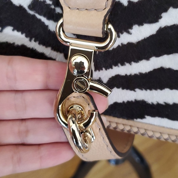 Gucci | Bags | Gucci Beige Leather And Zebra Pony Hair Messenger | Poshmark